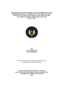 Pengembangan Model Pembelajaran Berbasis Permainan Tradisional untuk Meningkatkan Kemampuan ...